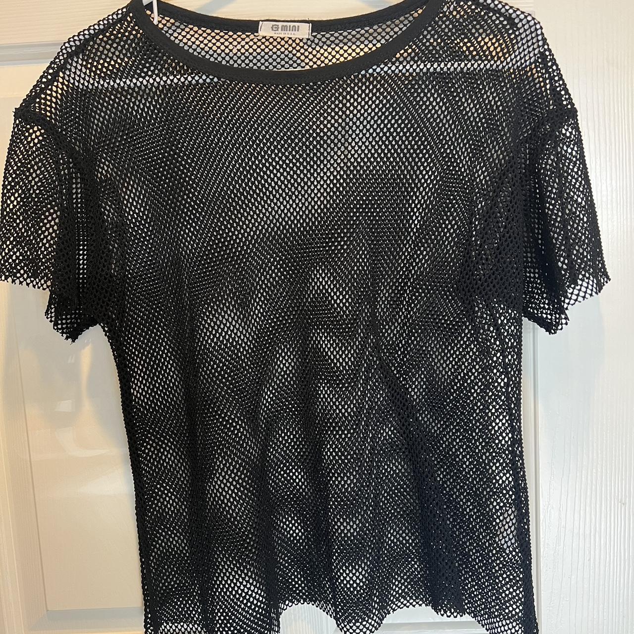 Small, black mesh t shirt Lightly used and still in... - Depop