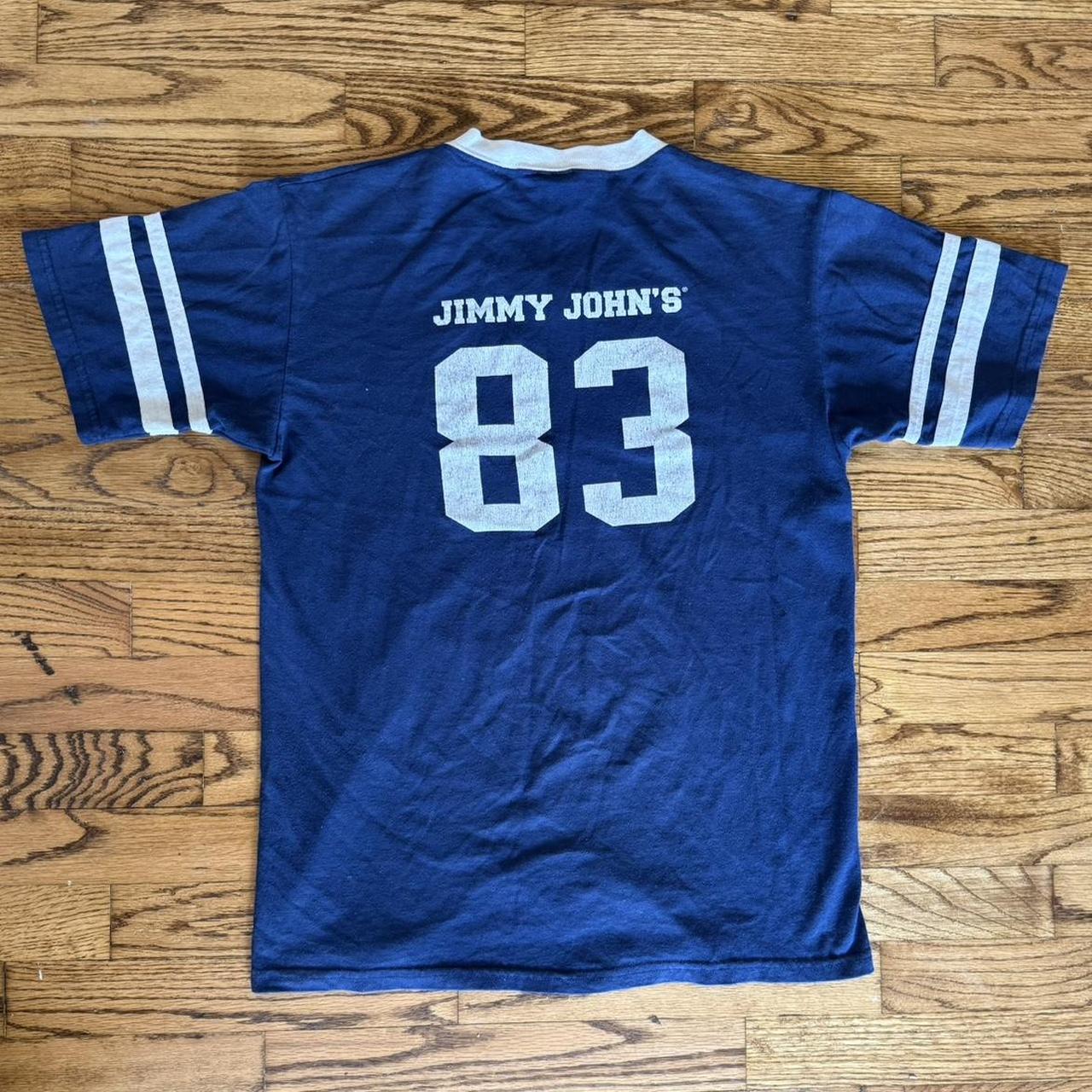 Vintage Jimmy John’s Ringer Baseball Style Tshirt... | Depop
