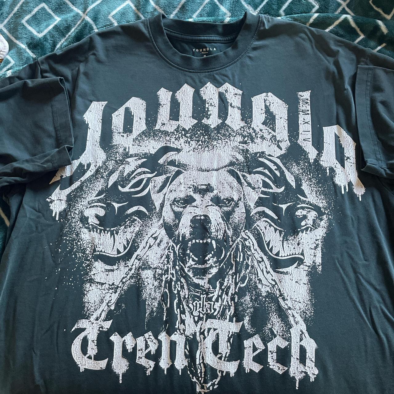 Green Forest Wash TrenTech x YoungLA Size Medium,... | Depop