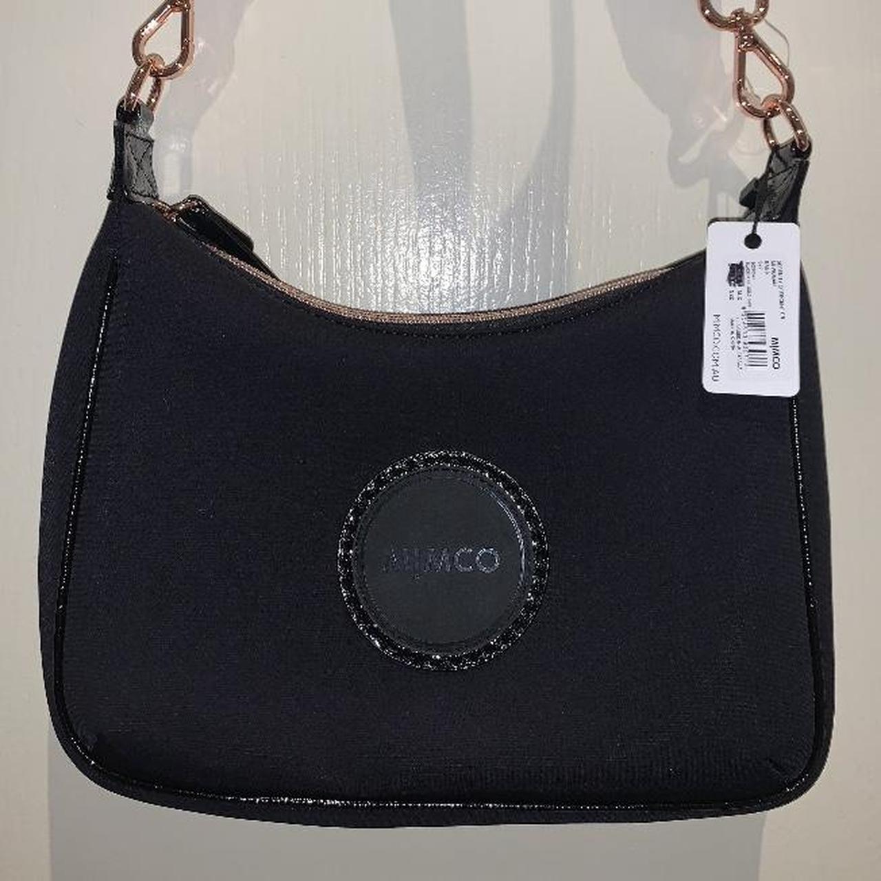 Mimco “Serenity Crescent Crossbody Bag” in “Black... - Depop