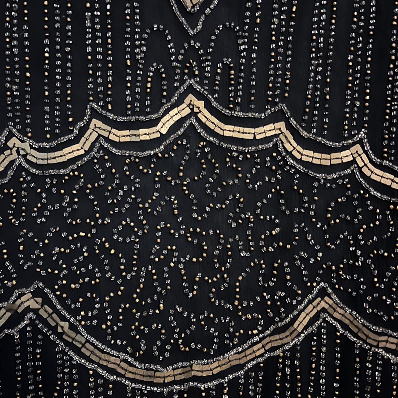 Black phase Eight chiffon knee length dress heavily... - Depop