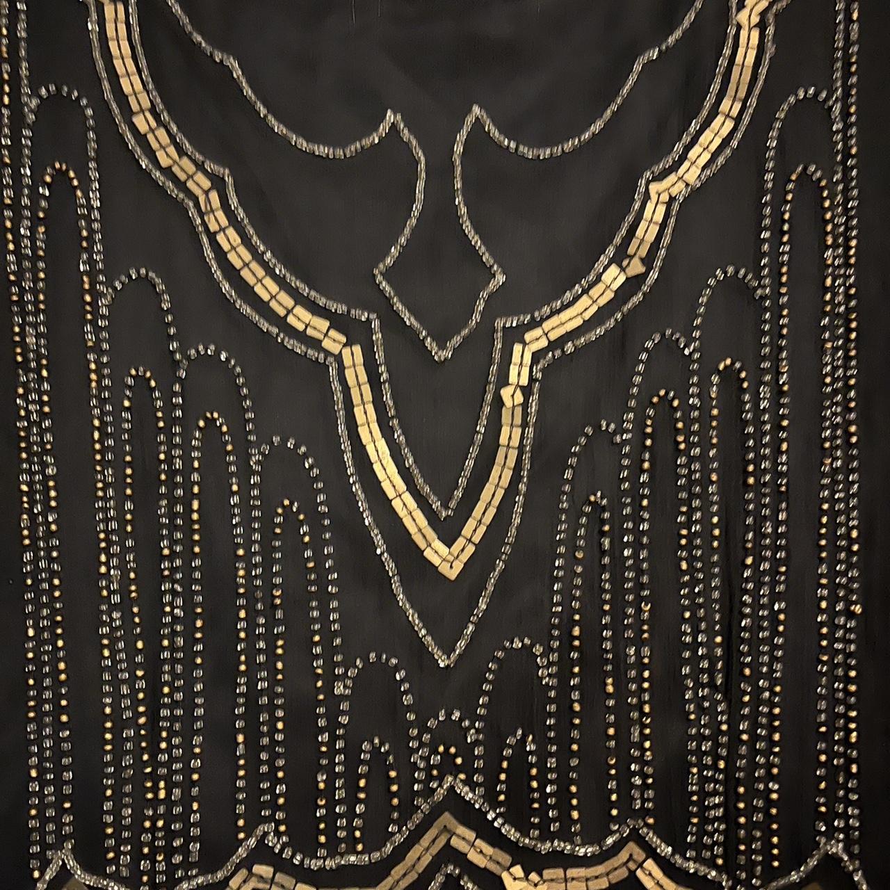 Black phase Eight chiffon knee length dress heavily... - Depop