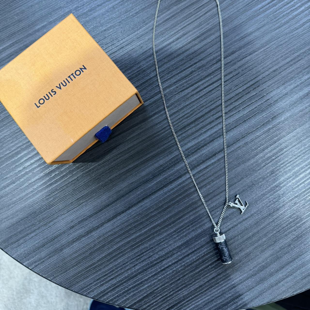 Louis Vuitton Men’s Monogram Eclipse Charms Necklace... - Depop