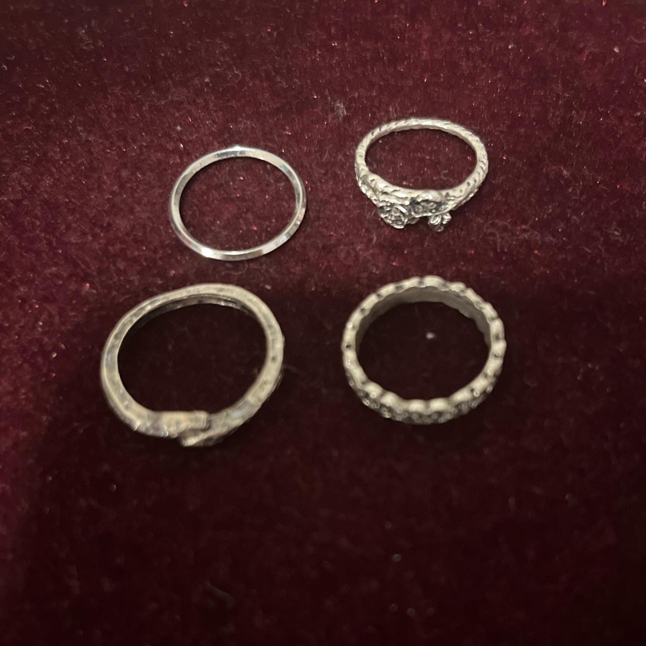 Bundle of four rings! - Depop