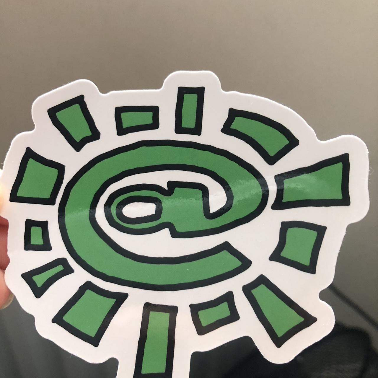 adwysd green sticker - Depop
