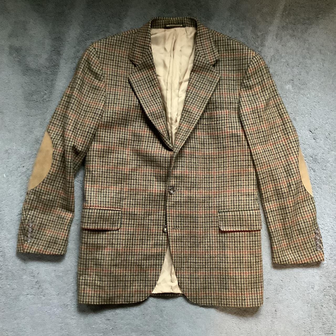 FACONNABLE Mens Brown Regular Blazer 100% Wool Sport... | Depop