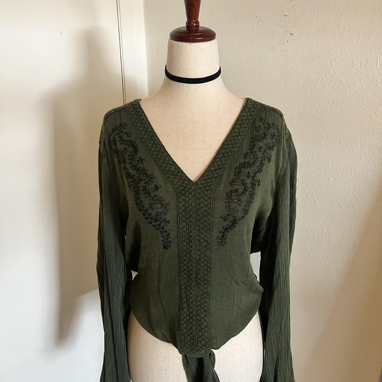 Gorgeous earthy boho Nostalgia blouse very... - Depop