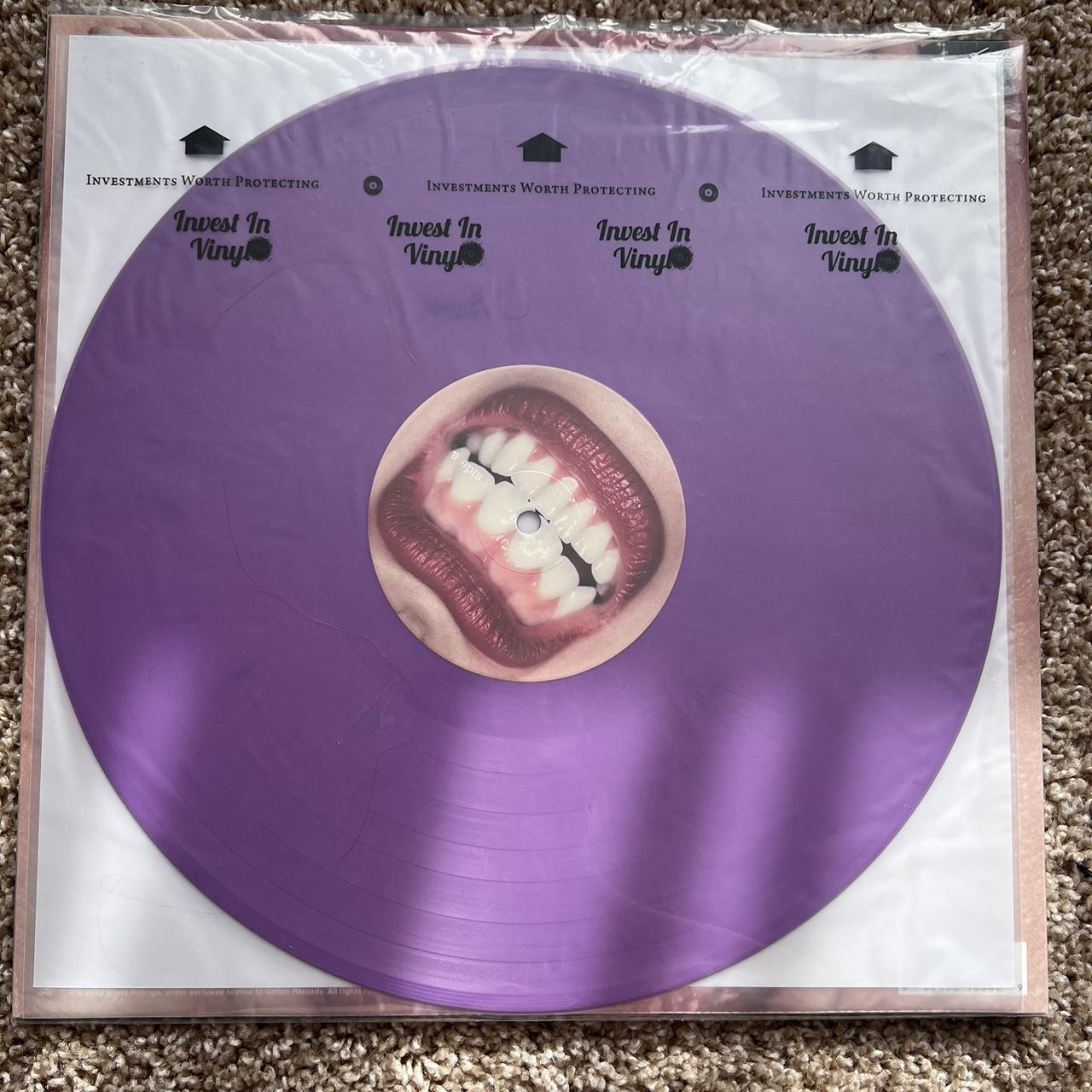 Olivia Rodrigo Guts purple vinyl (sparkly S)... - Depop