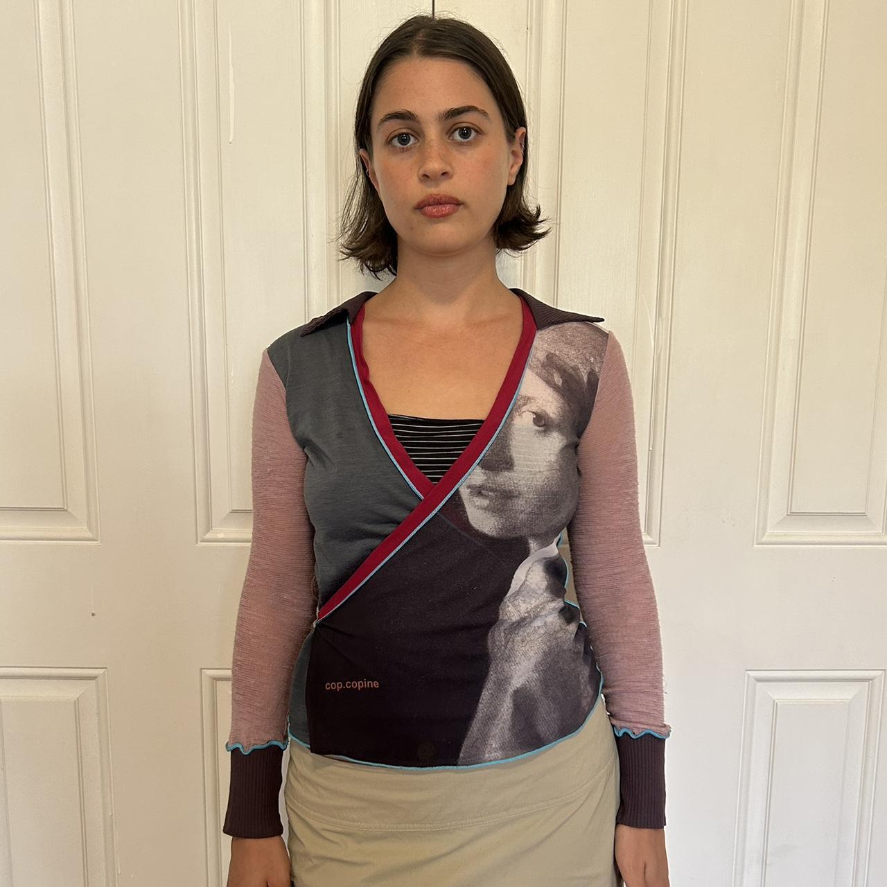 Cop Copine wrap top So unique and can be worn... - Depop