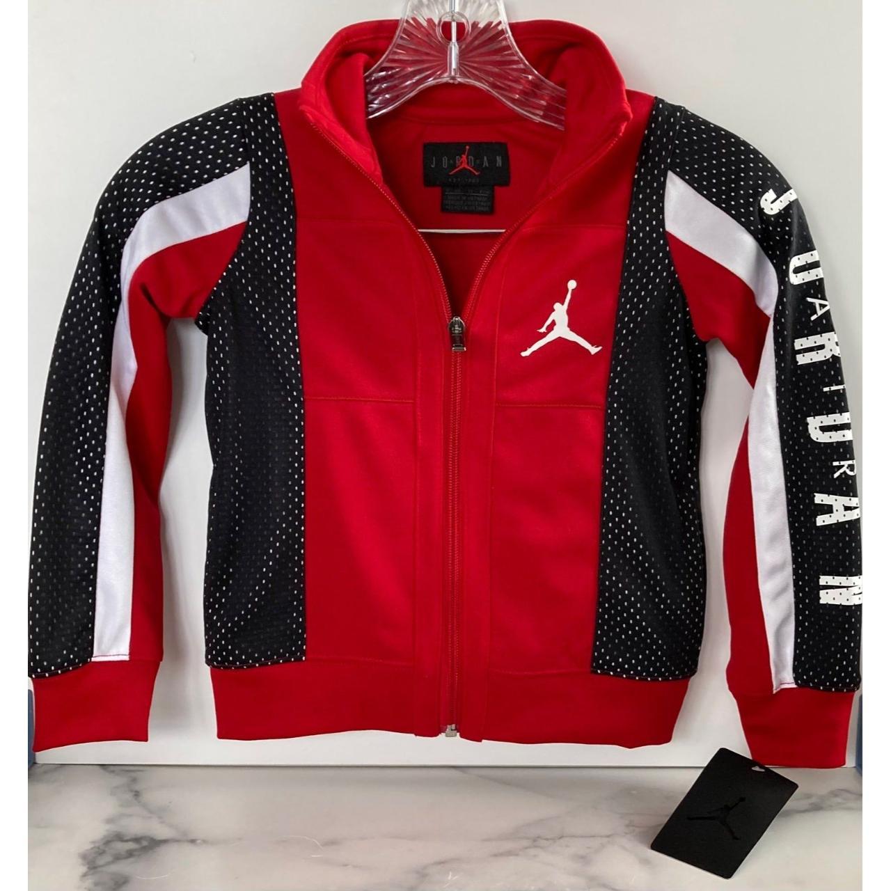 New Boys Sz 4 Jordan Zip Up Sweatshirt - Depop