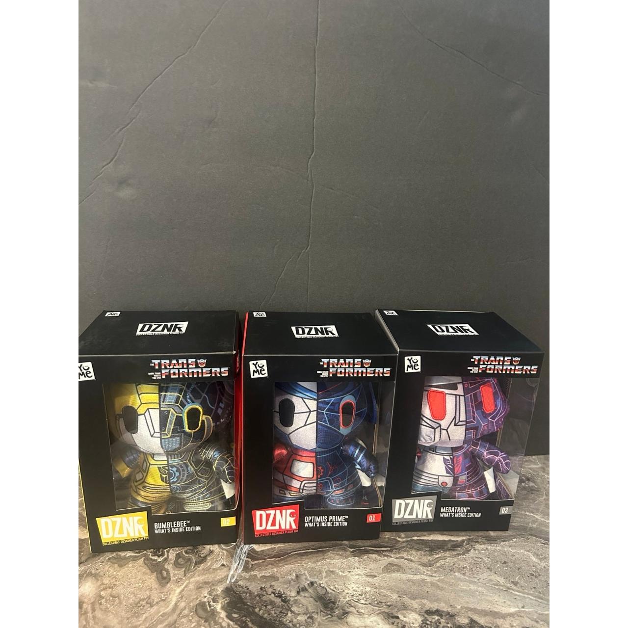 new lot of 3 transformers 7 inch plushies new lot... - Depop
