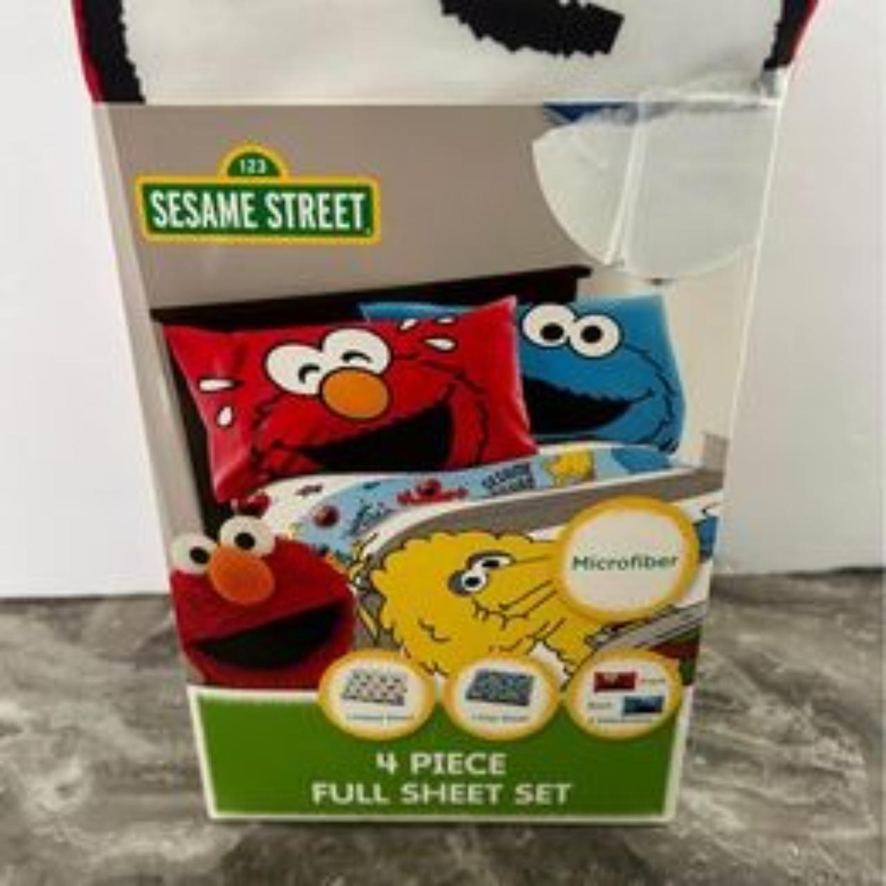 new Sesame Street 4 pc full sheet set new Sesame... - Depop