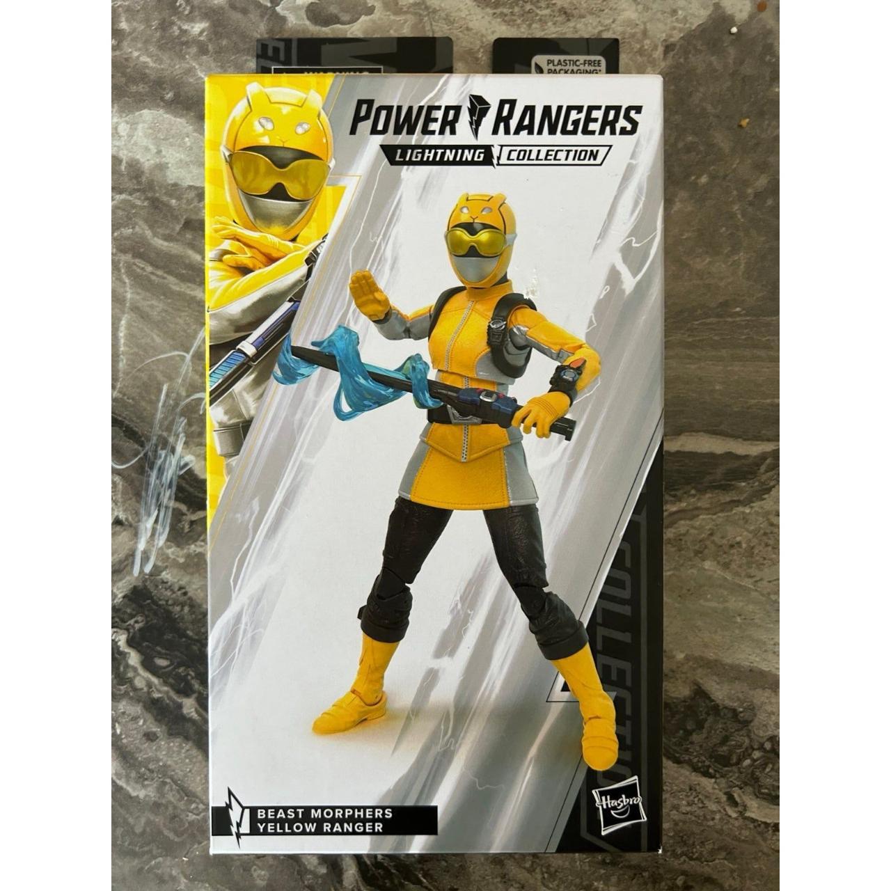 Beast Morphers Yellow Ranger 6" Action Figure Power... - Depop