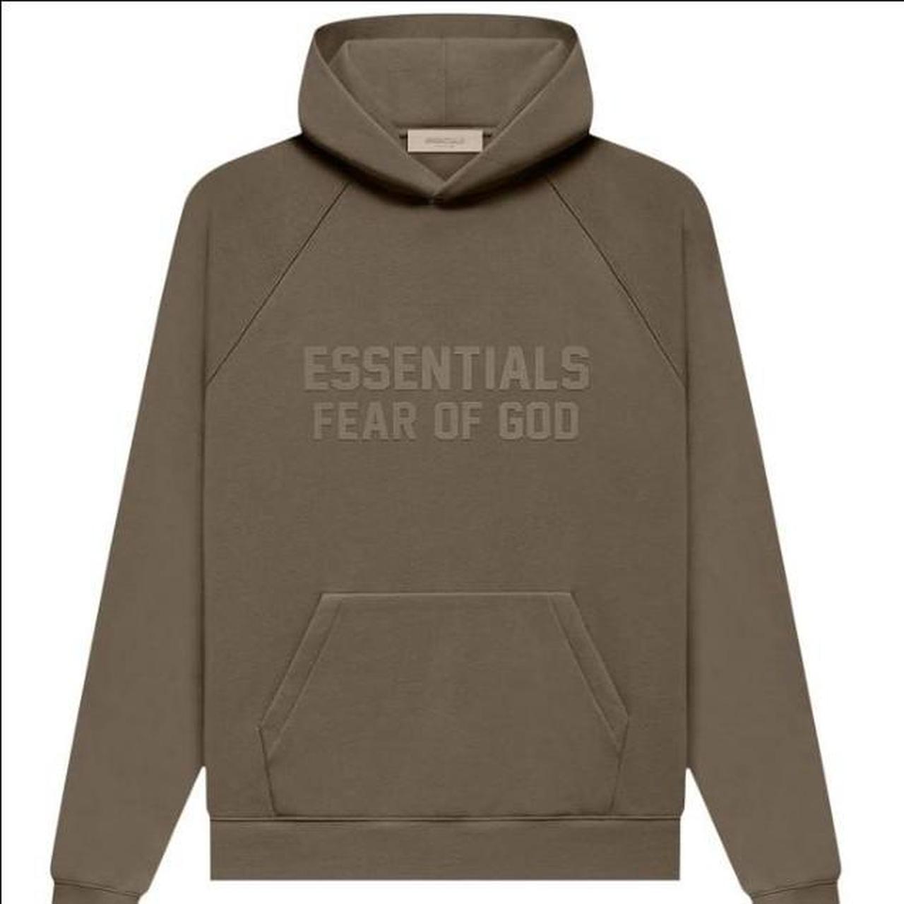Brown ESSENTIALS Hoodie, Brown Hoodie, Brown... - Depop