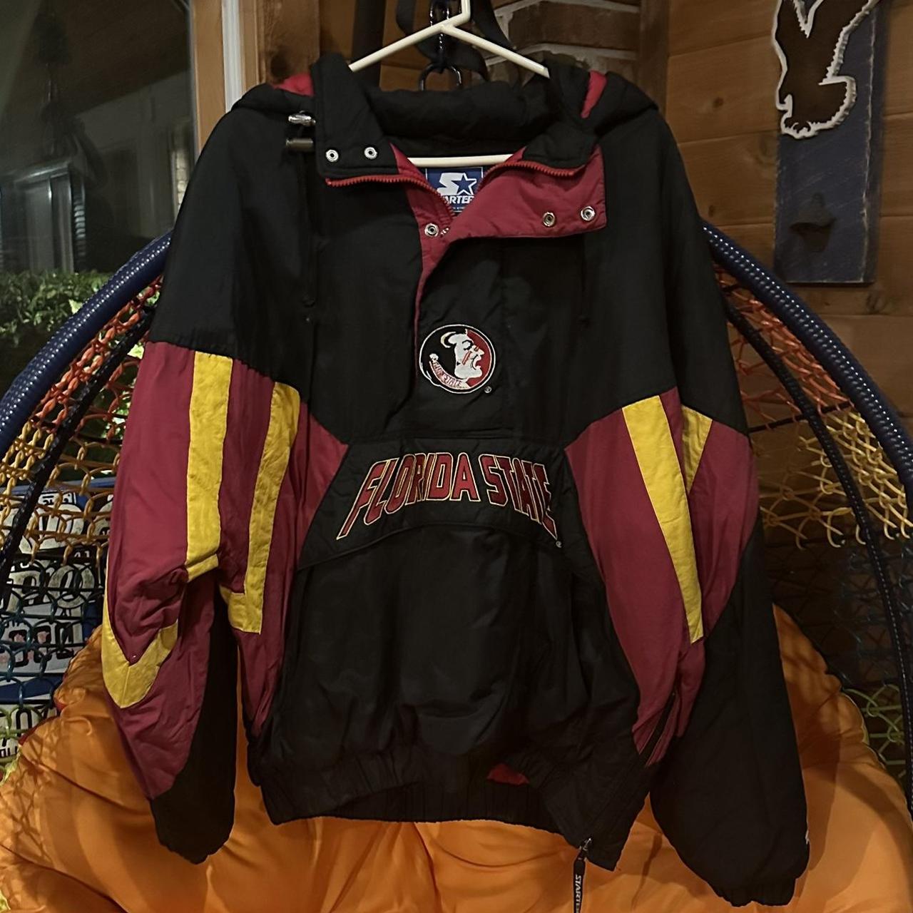 Vintage Florida State Starter Puffer Jacket Size... - Depop