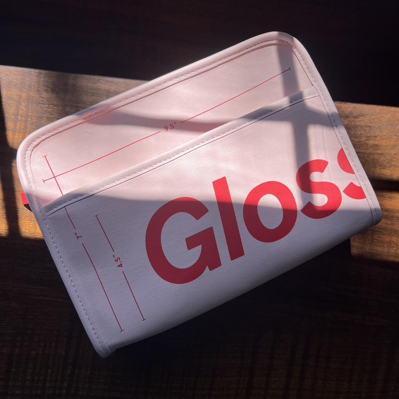 Glossier makeup bag. New, never used, still in... - Depop
