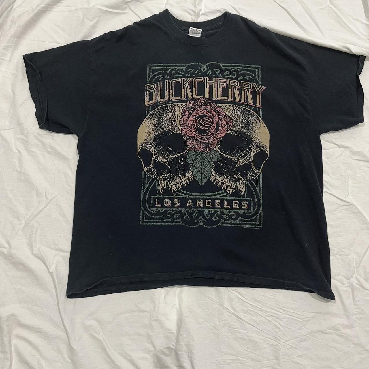 supa cool buckcherry (band?) los angeles graphic tee... - Depop