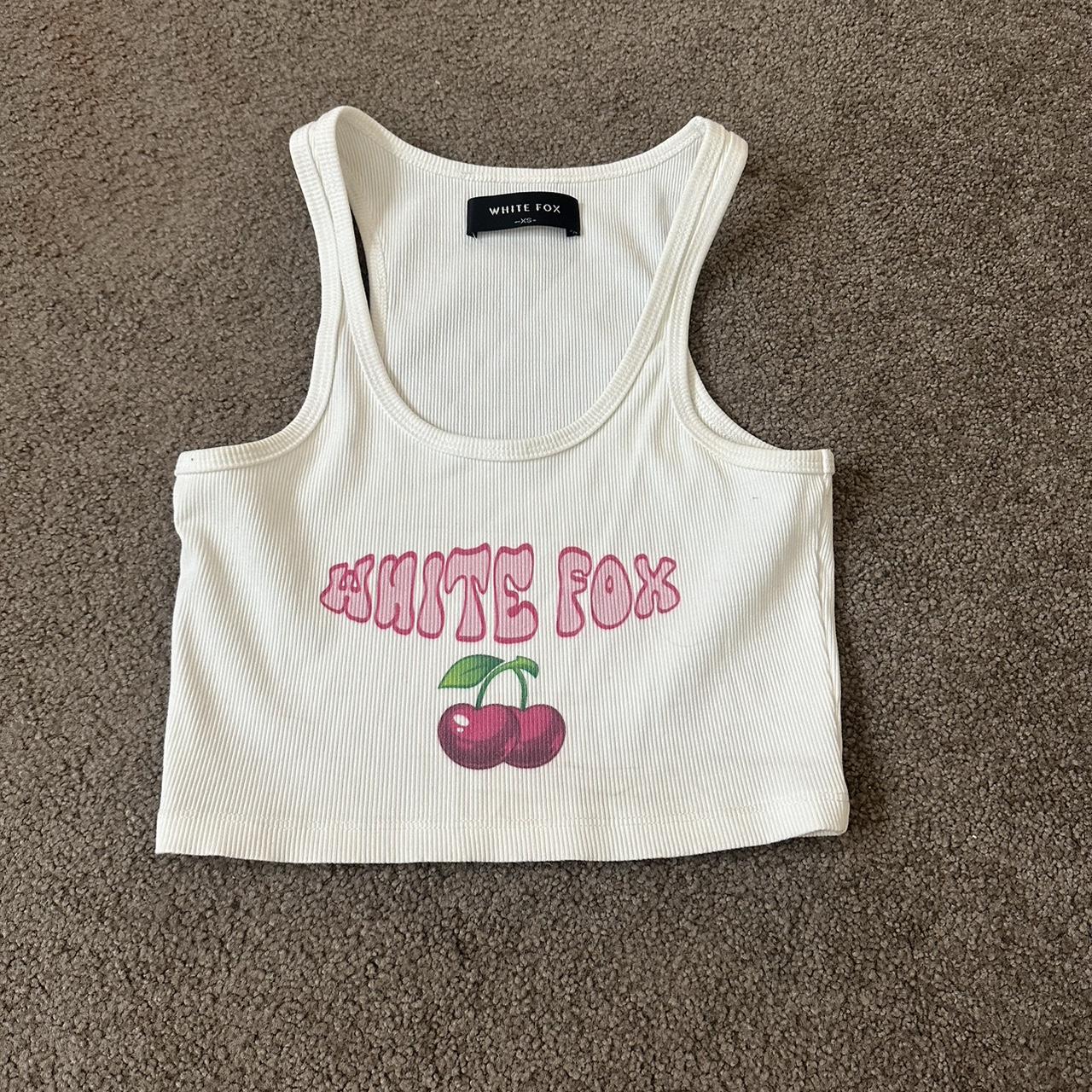 white fox top brand new size xs $20 + shipping - Depop