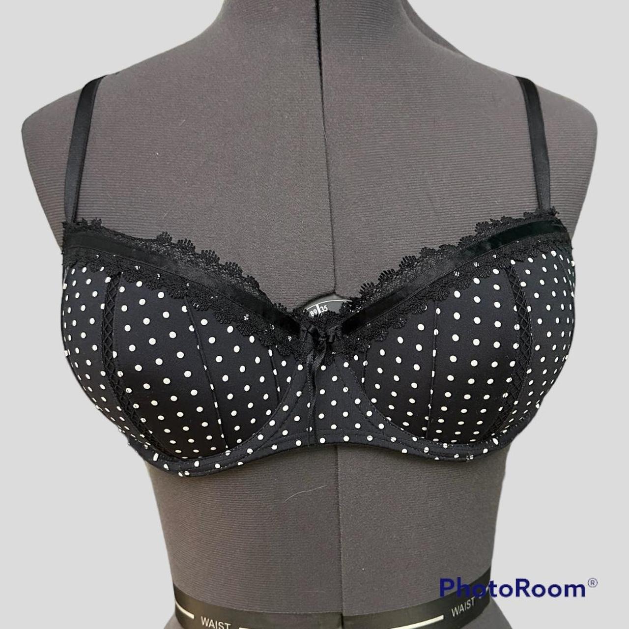 Candie’s Polka Dot Bra Polka dot Bra. Black &... - Depop