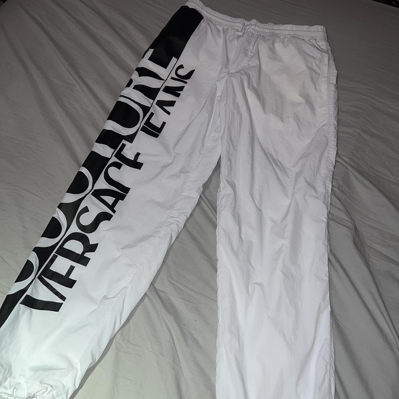 Versace couture diamond white tracksuit jogging... - Depop