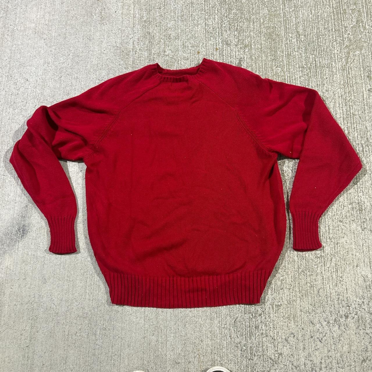 Red polo sweater - Depop