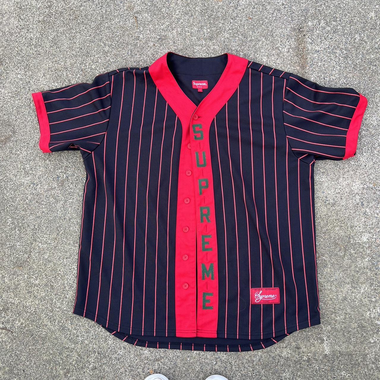 Authentic supreme baseball jersey #vintage... - Depop