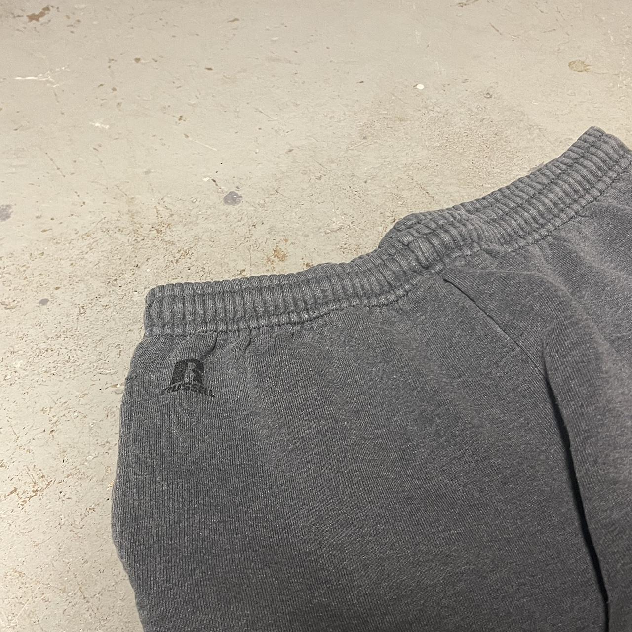 Grey vintage Russell athletic sweats size... - Depop