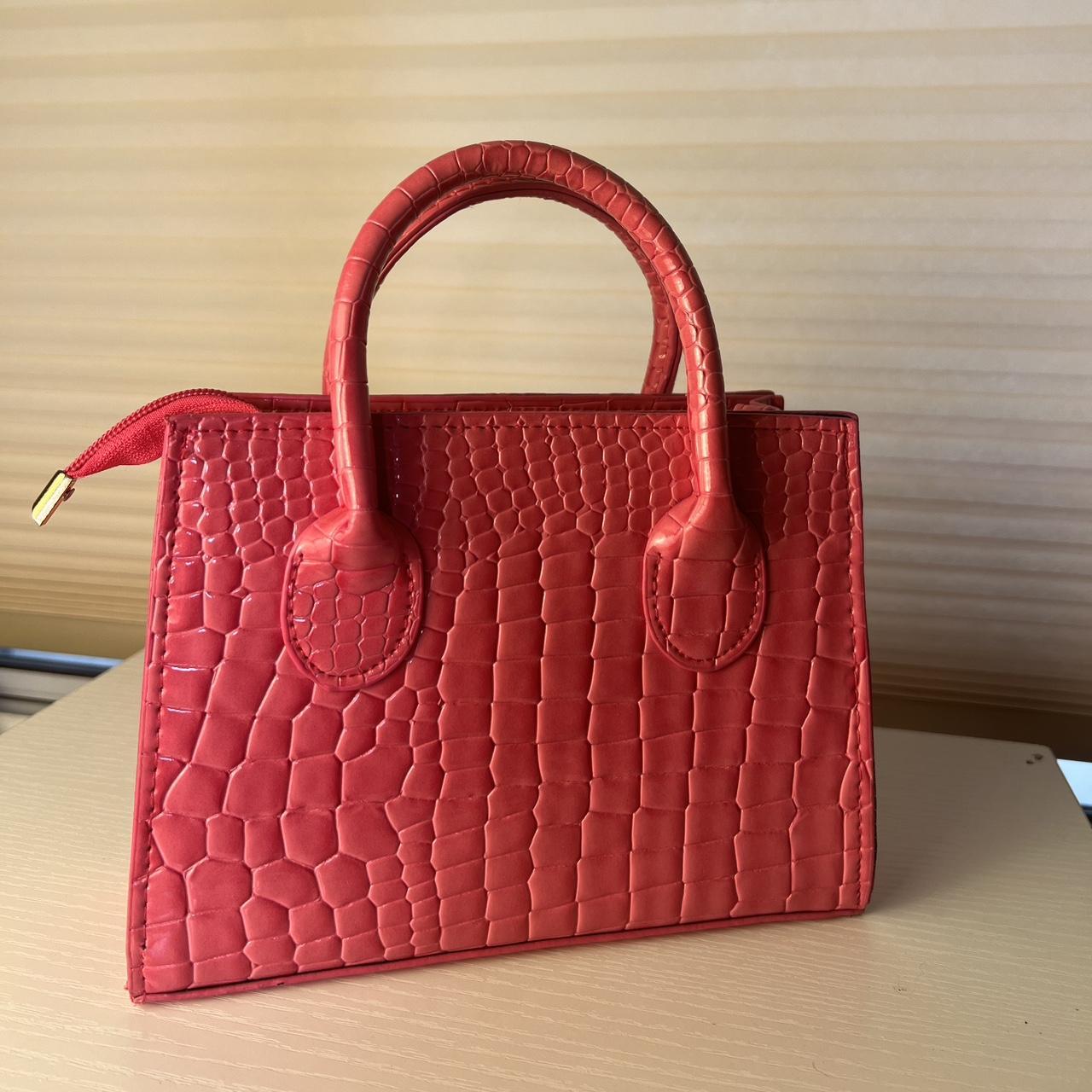 Mini Crocodile Embossed Square Bag does NOT come... - Depop