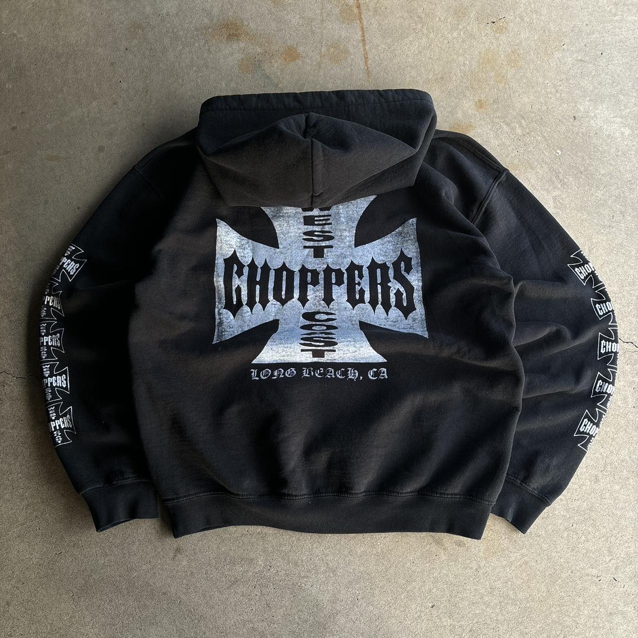 Vintage West Coat Choppers Boxy Fit Faded Distressed... - Depop