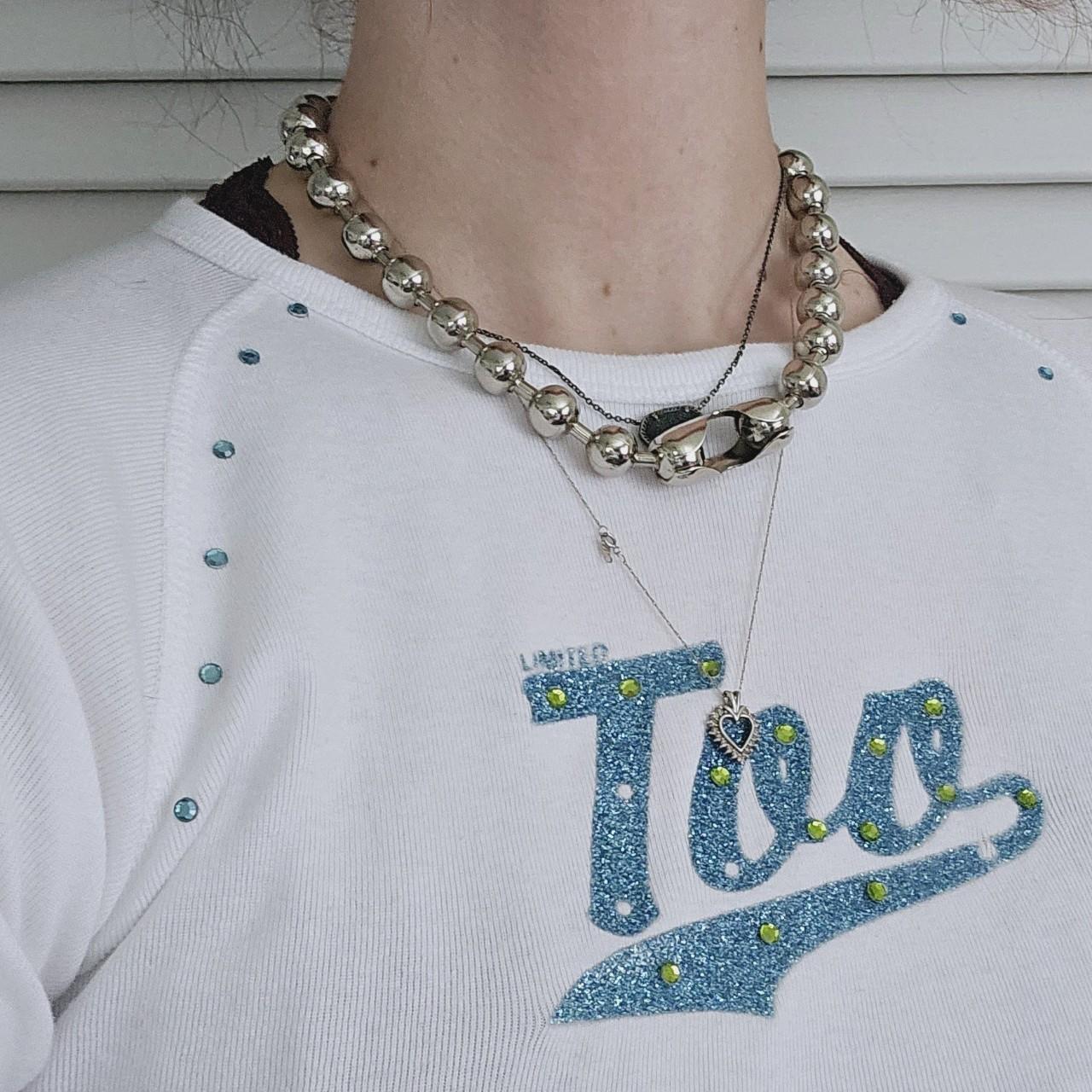 🔗Y2K Large Ball Chain Necklace Looks like a larger... - Depop