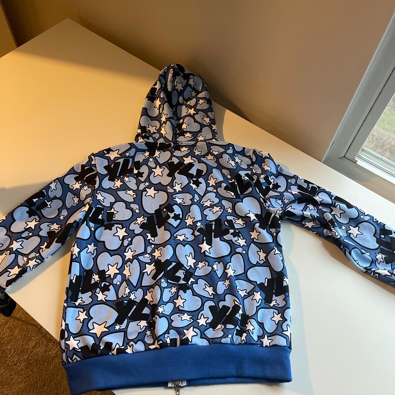 YLSK Full Zip Up (blue hoodie) size... - Depop