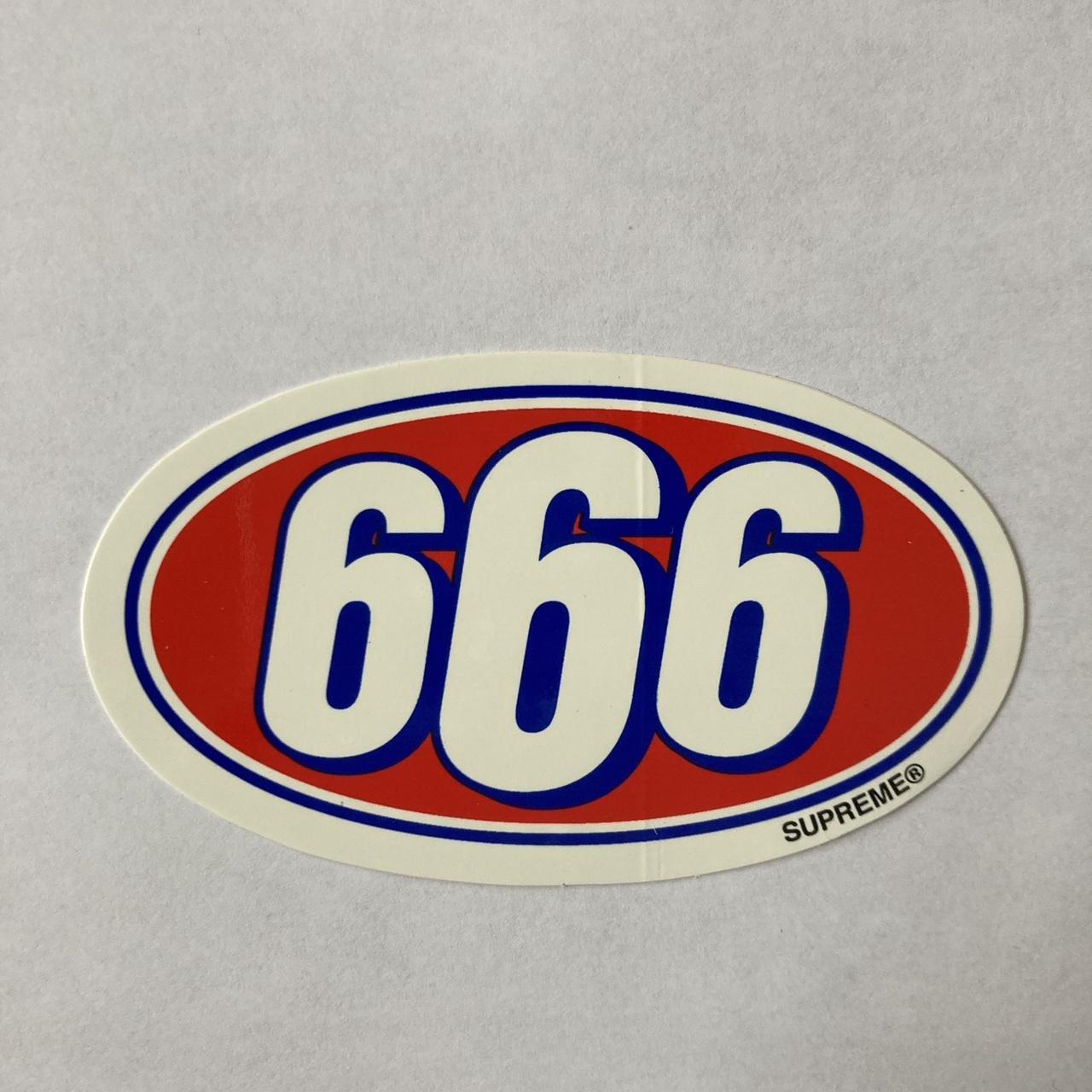 Supreme 666 sticker. Brand new. Shipped via regular... - Depop