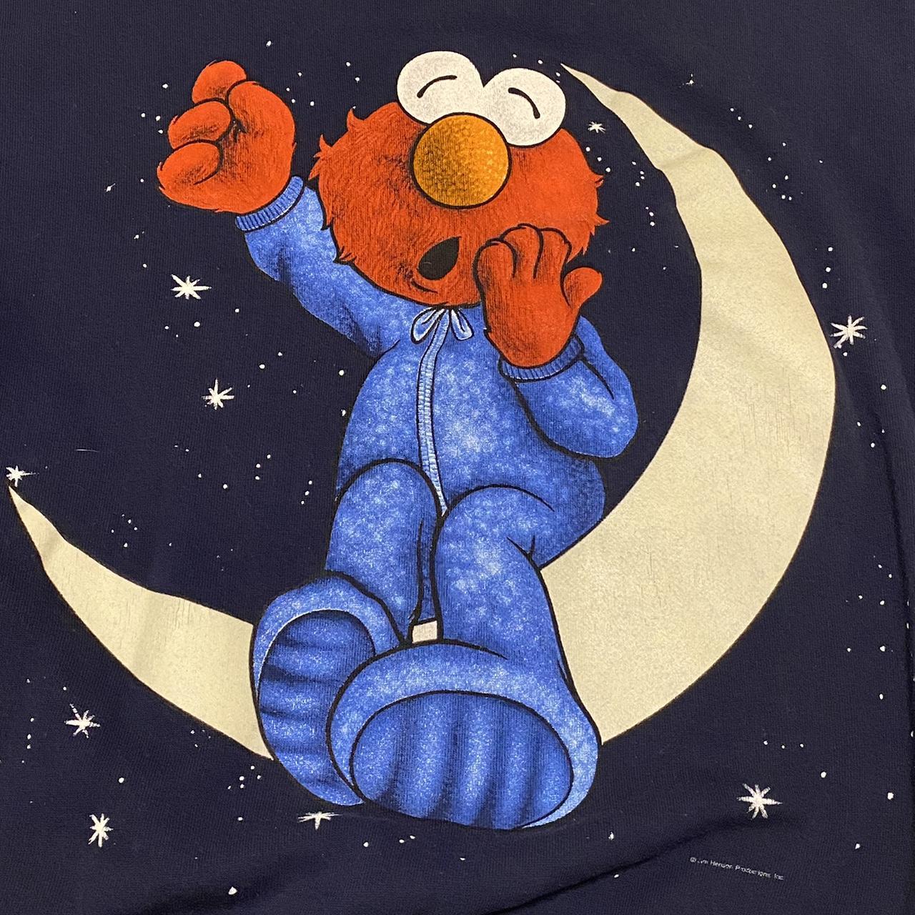 Super rare 90s vintage Glow in the Dark Elmo moon... - Depop