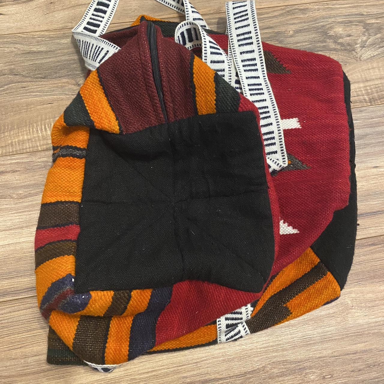Super cool indigenous duffle bag handmade Latino... - Depop