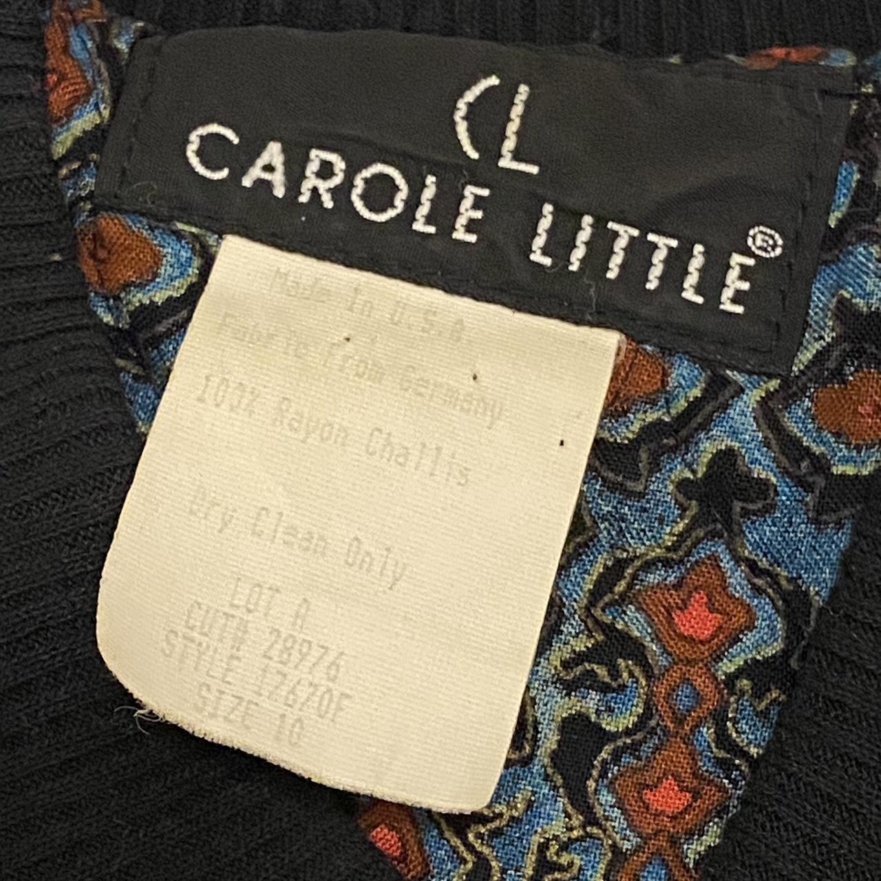 Vintage Carole Little quilt coat bomber jacket with... - Depop