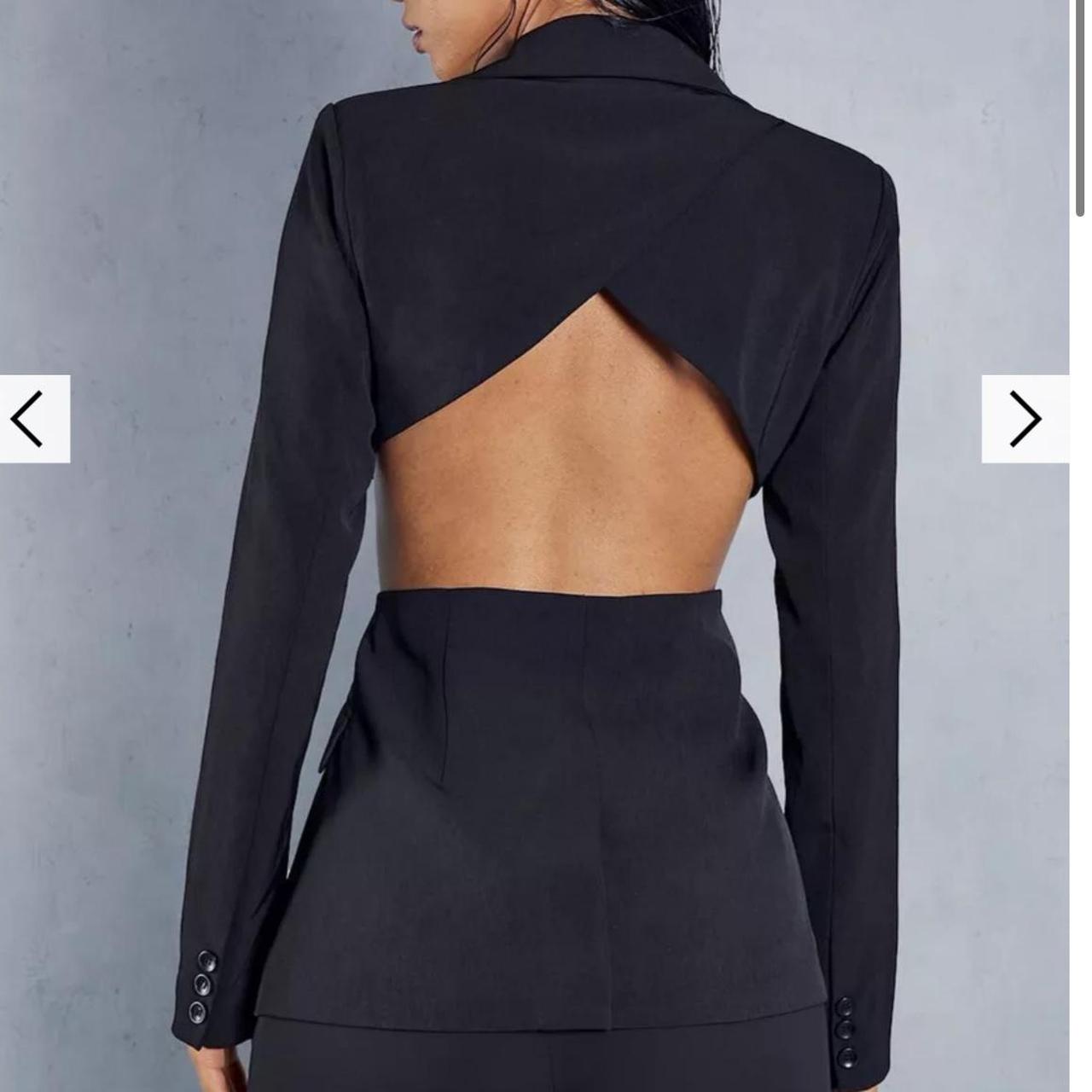 Miss Pap Cut Out Tailored Oversized Blazer Size 8... - Depop