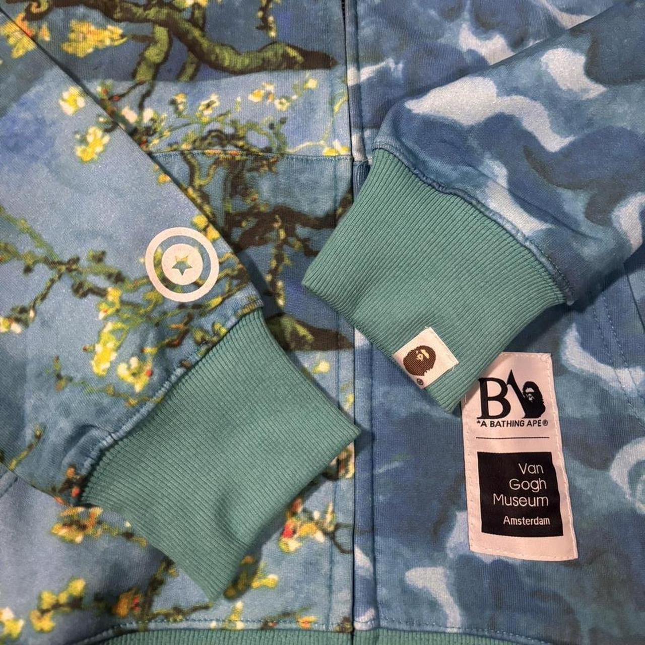 VINCENT VAN GOGH X BAPE HOODIE ZIP UP FLASH SALE🔥... | Depop