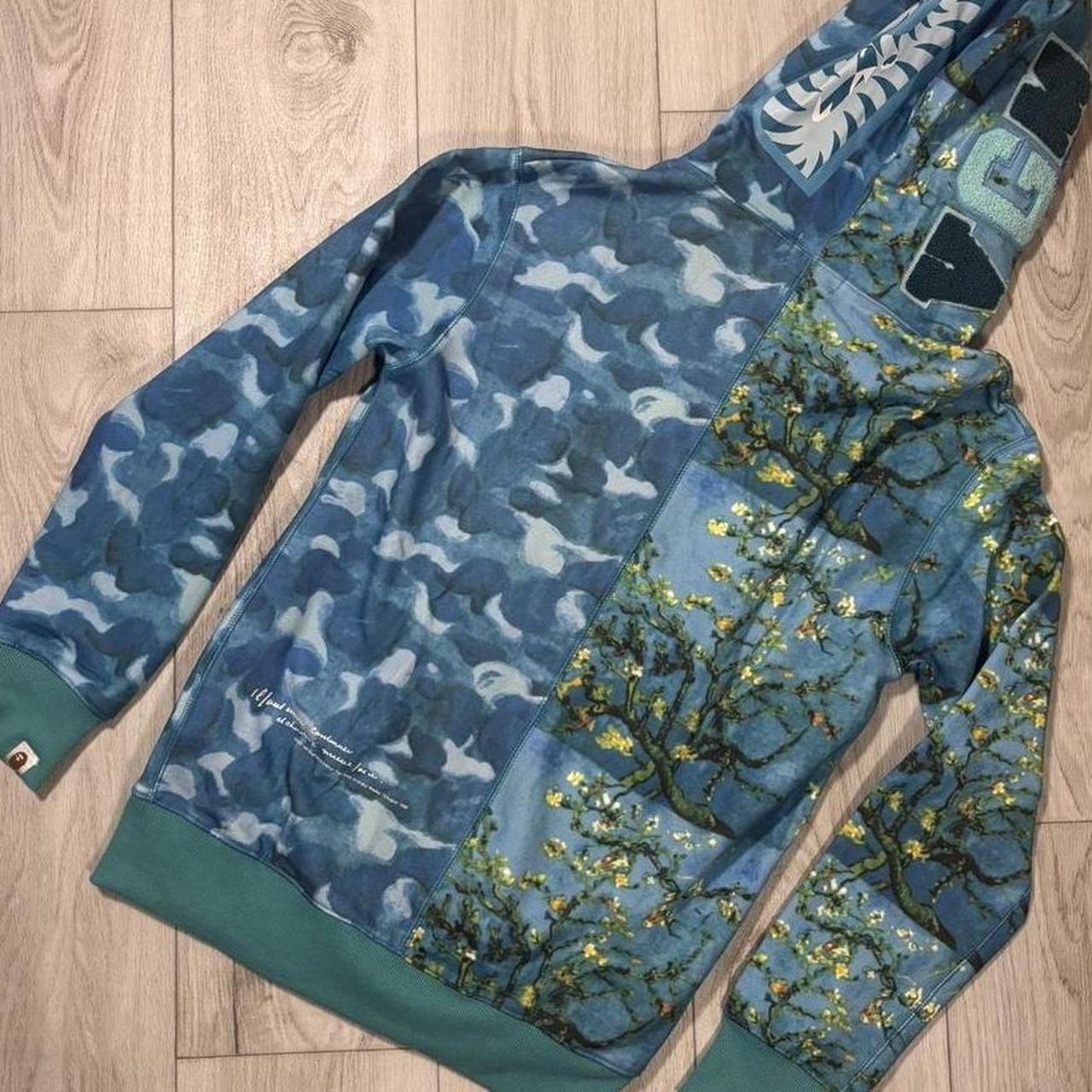 VINCENT VAN GOGH X BAPE HOODIE ZIP UP FLASH SALE🔥... | Depop