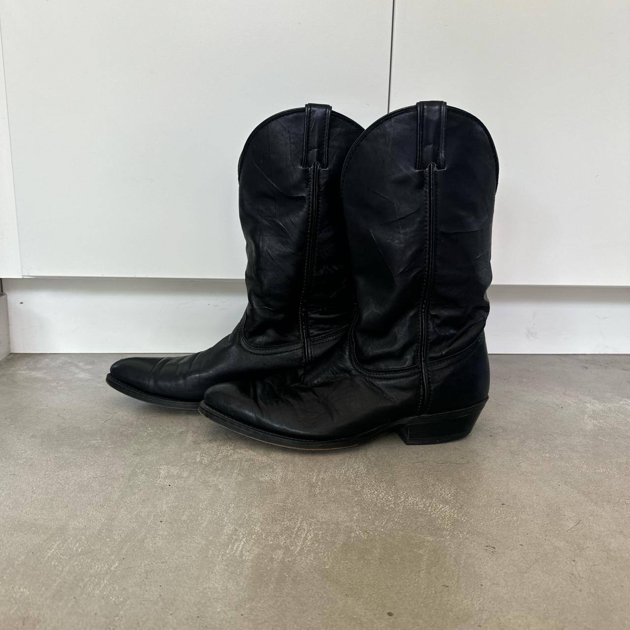 Western style Code West black cowboy boots in size... - Depop