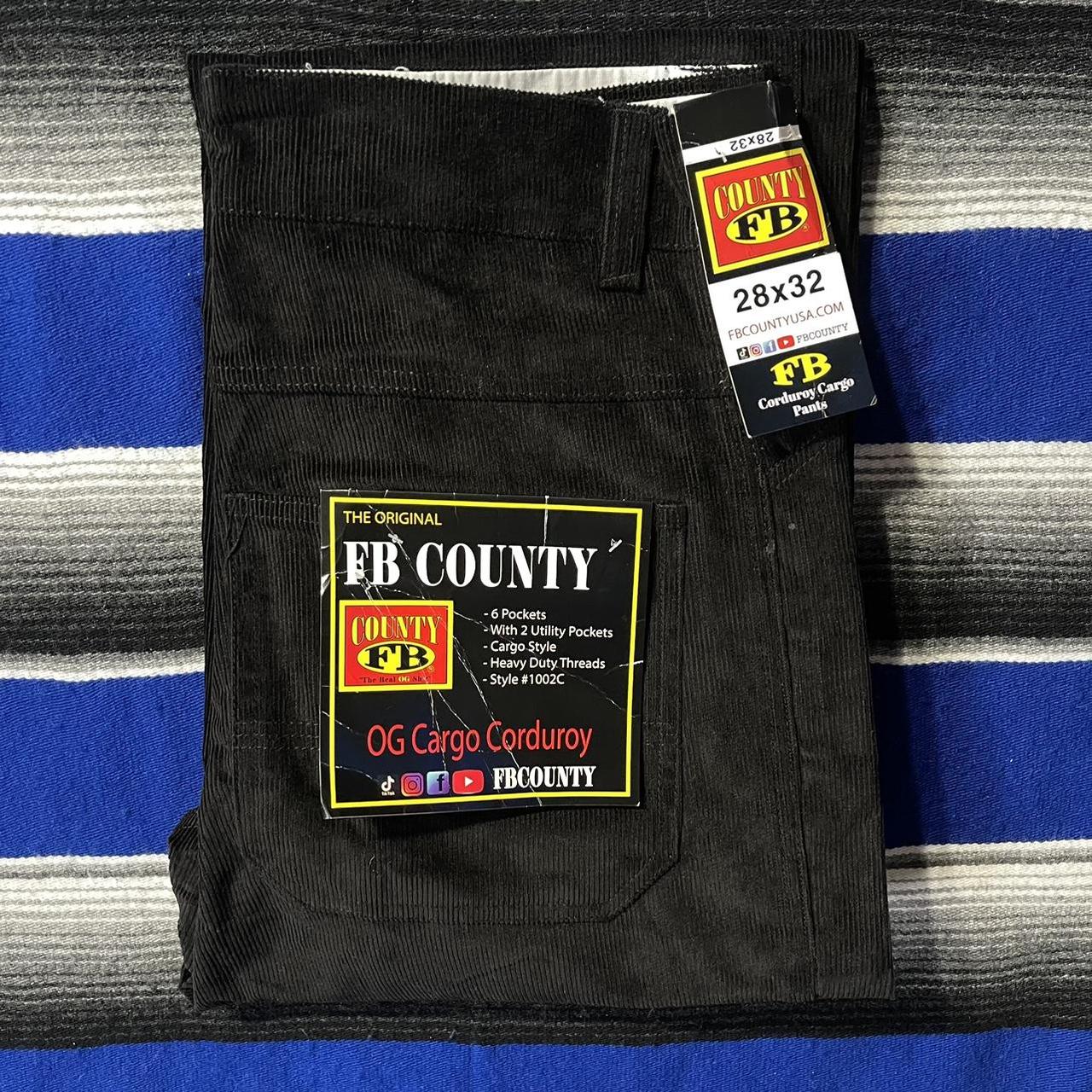 FB County OG Carpenter pants Corduroy Black Size:... - Depop