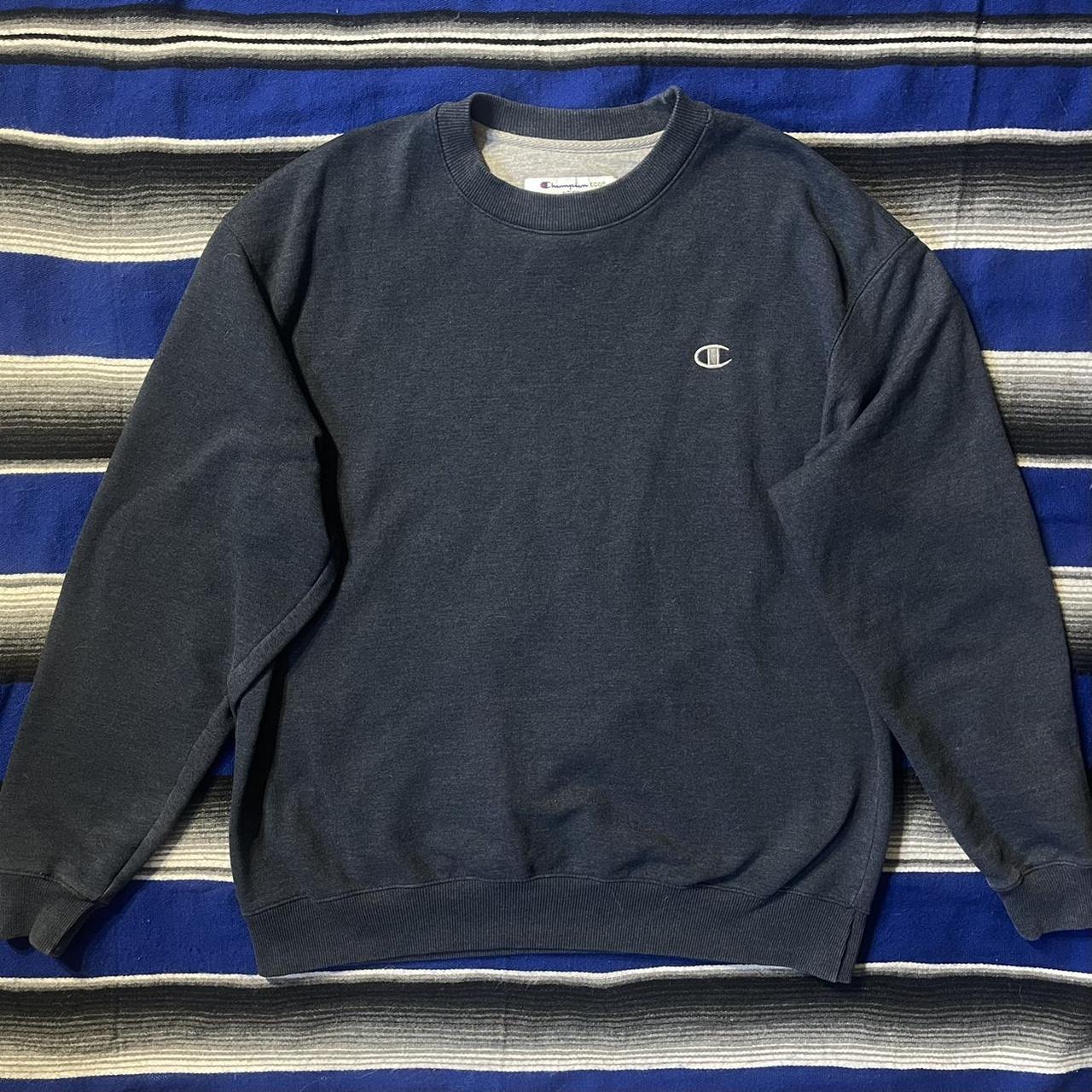 Champion Men's Navy Jumper | Depop