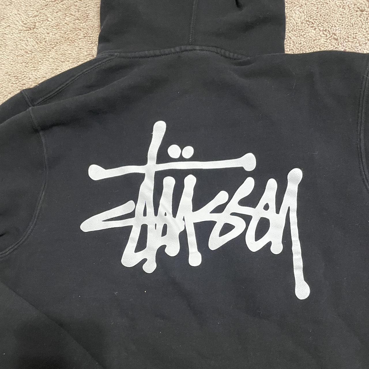 DO NOT BUY !! stussy black zip up jacket in size S^^ - Depop