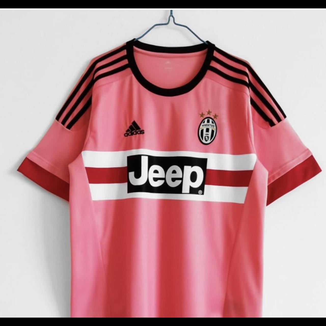 Pink Retro Juventus Shirt Dybala And Pogba Football Depop