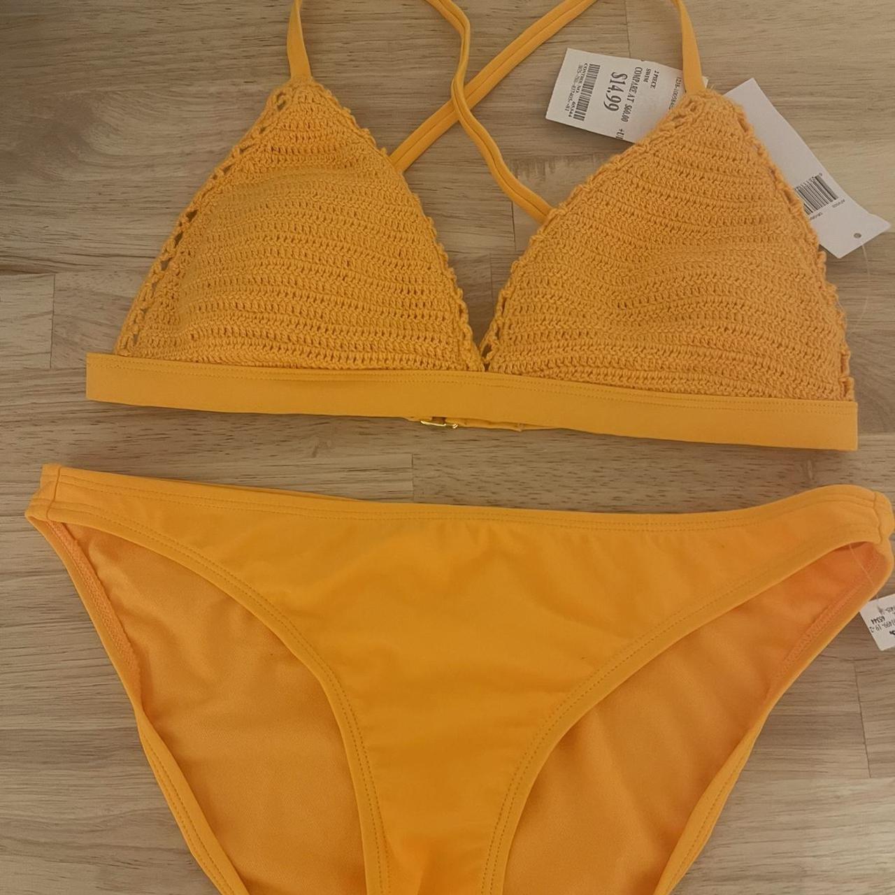 Hula Honey Women's Orange Bikinis-and-tankini-sets | Depop
