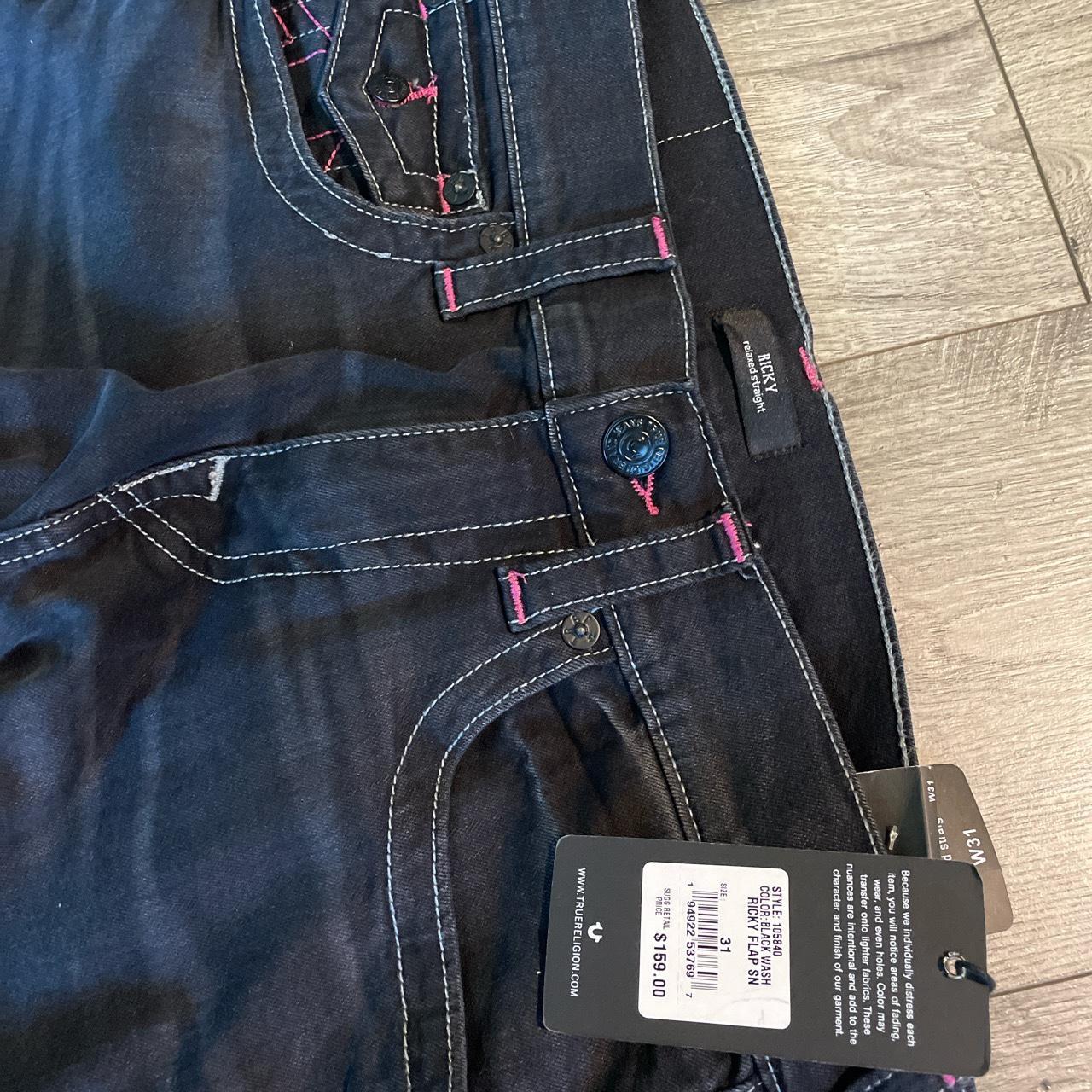 brand new true religions with tags size 31 pink... - Depop