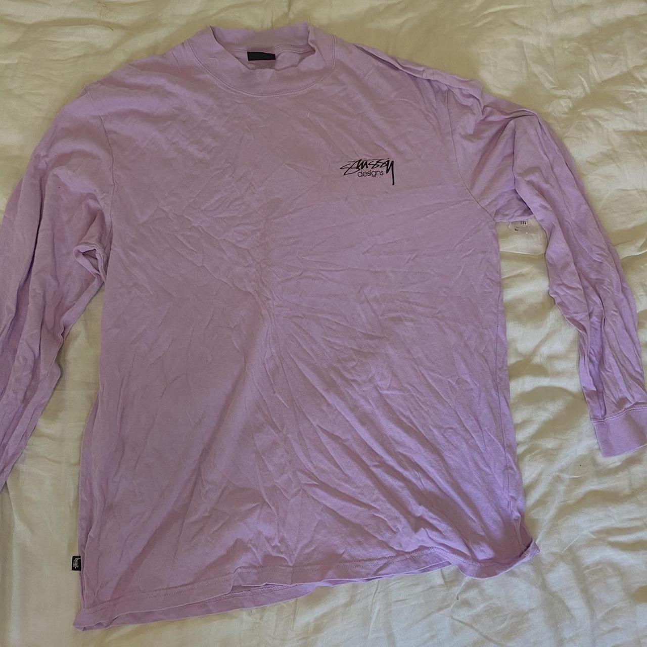 stussy long sleeve cru neck - Depop