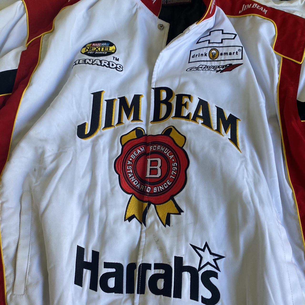 authentic nascar Jim Beam jacket - has a few marks... | Depop