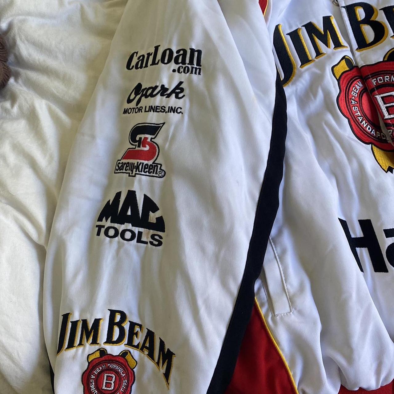 authentic nascar Jim Beam jacket - has a few marks... | Depop