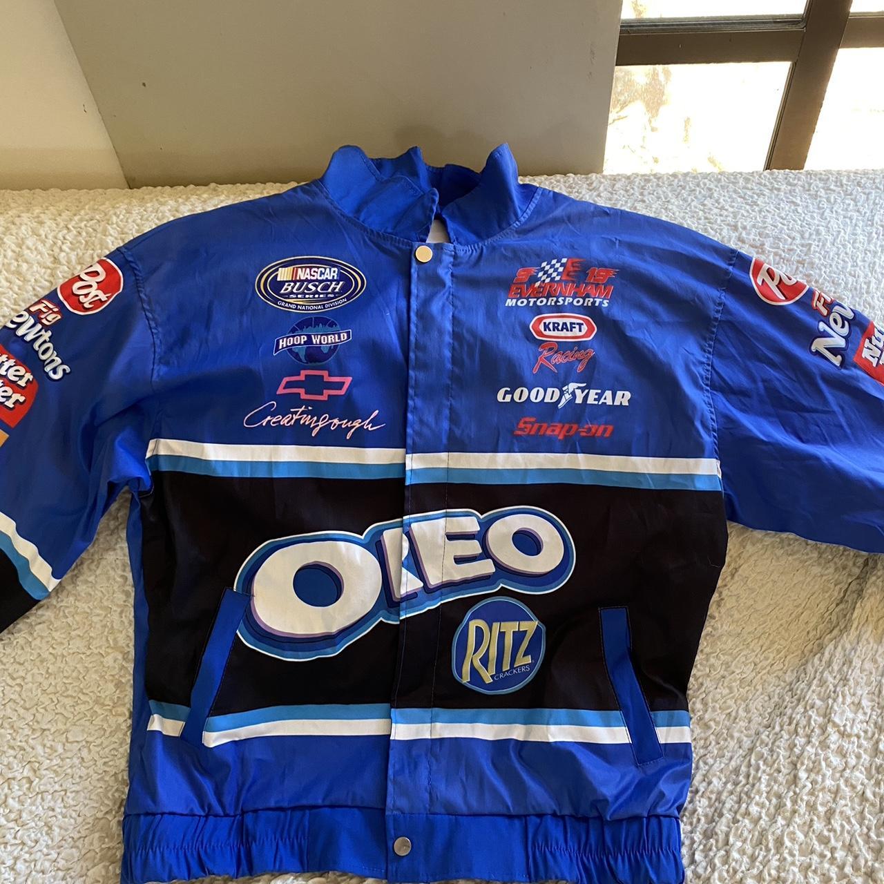 Oreo racing jacket - great for the NASCAR fan... - Depop