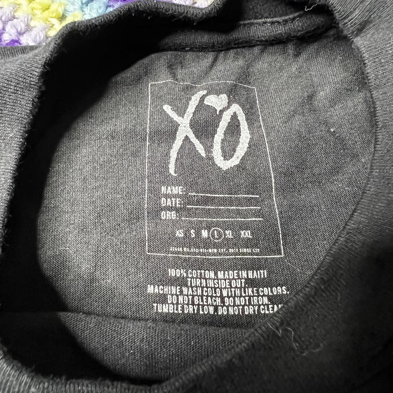 The Weeknd Dawn FM Chrome XO Logo T-shirt size Large - Depop